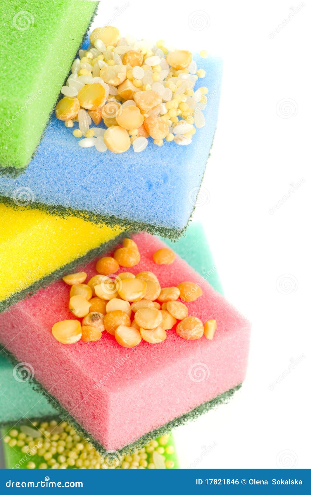 Kitchen sponge stock photo. Image of clean, sponge, cleaning - 17821846