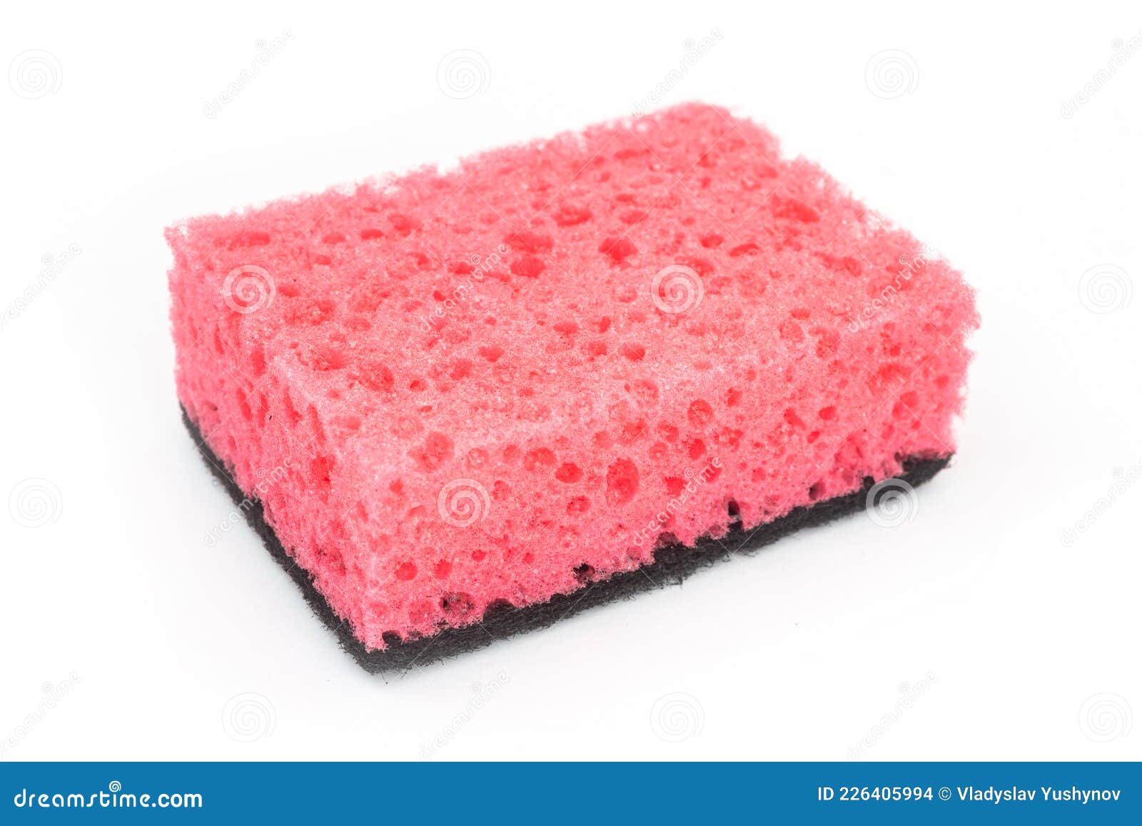 Kitchen Sponge Close-up Isolated on a White Background Stock Photo ...