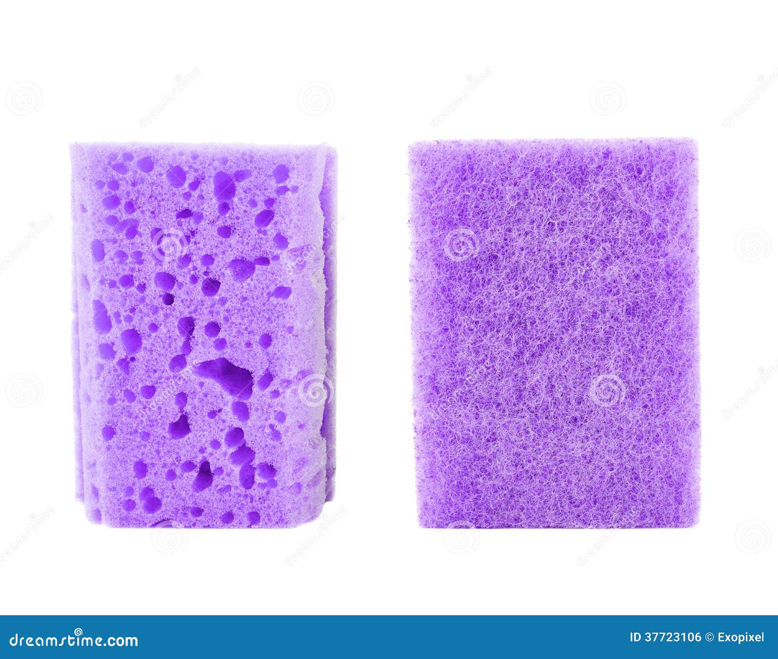 Kitchen Sponge Front and Back View Stock Photo - Image of cleaning ...