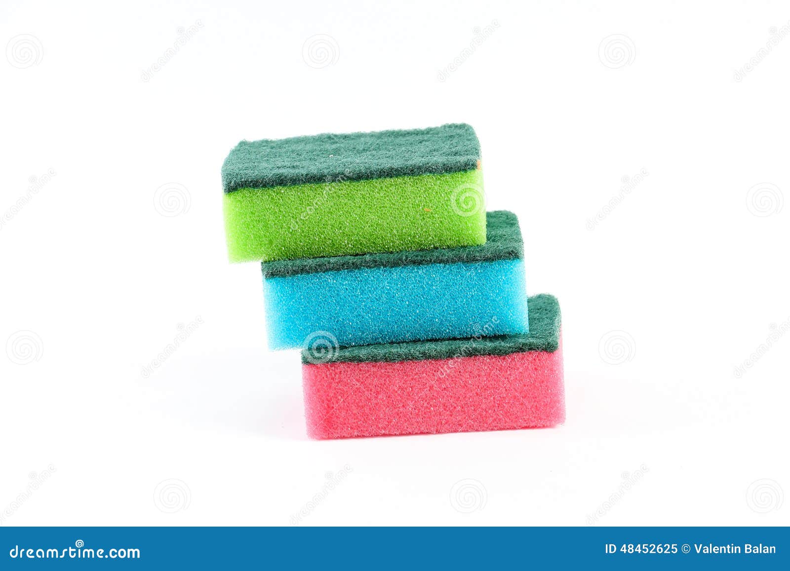 Kitchen sponge stock image. Image of bath, dish, cleaner - 48452625