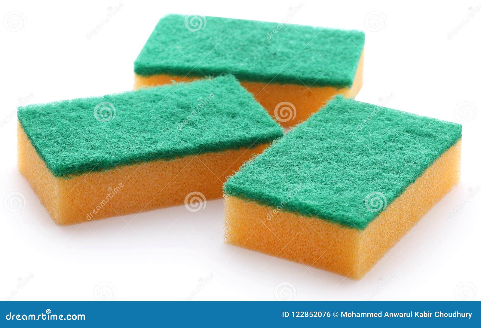 Kitchen Sponge with Scotch Brite Stock Photo - Image of cleaner, scotch ...