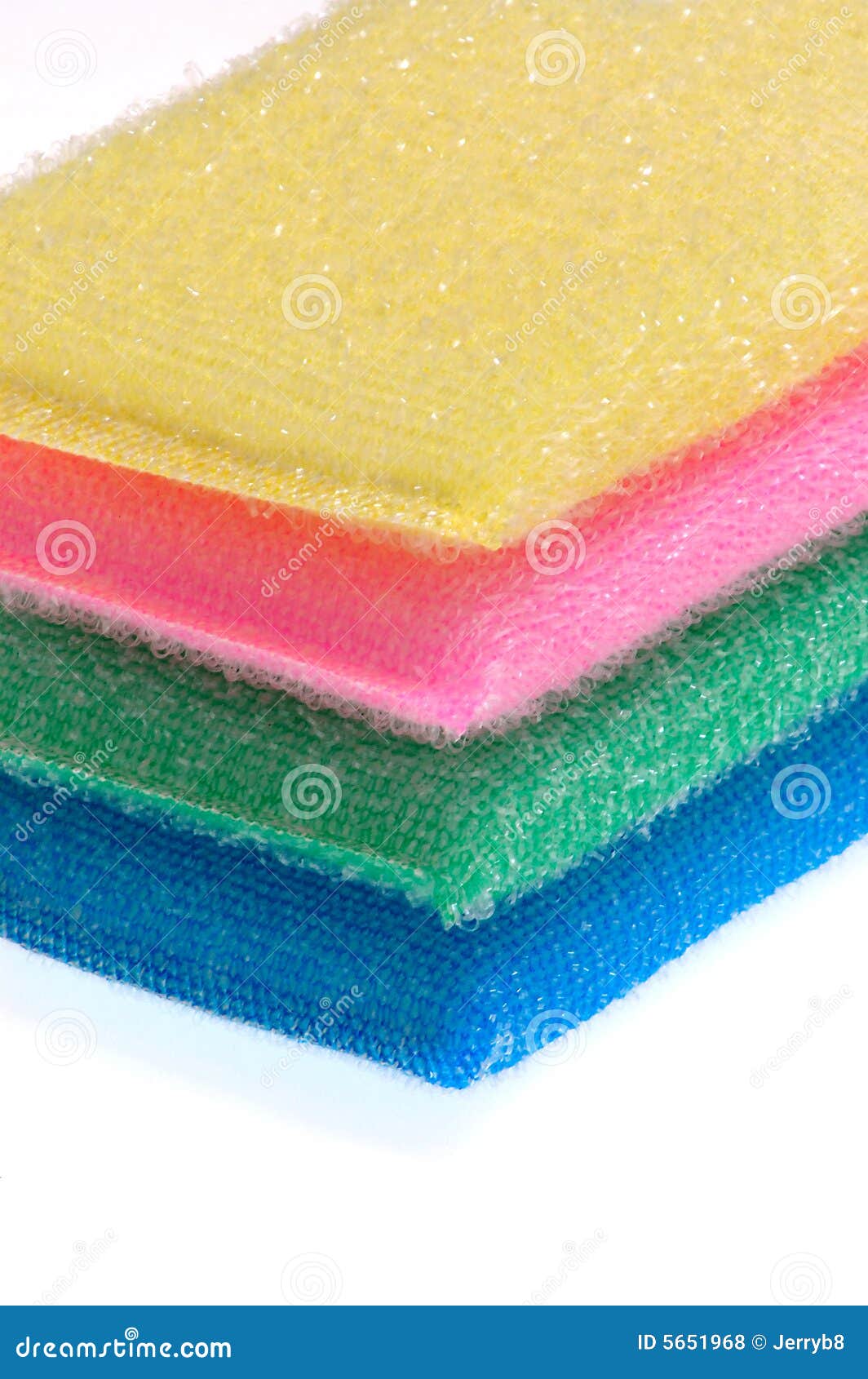Kitchen Sponges For Washing Dishes Of Different Colors Stock Photo ...