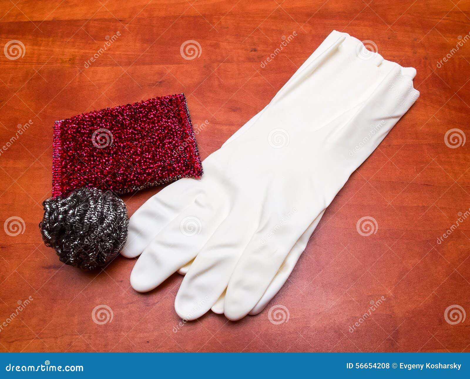 Kitchen sponges and gloves stock photo. Image of scrub - 56654208