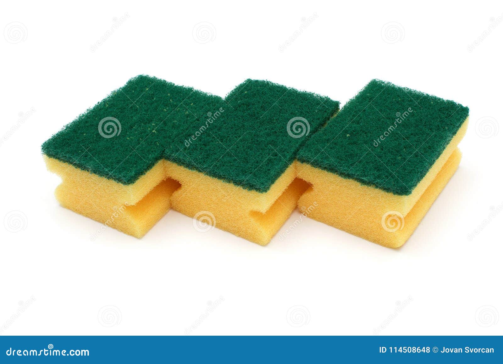 Kitchen Sponges For Washing Dishes Of Different Colors Stock Photo ...