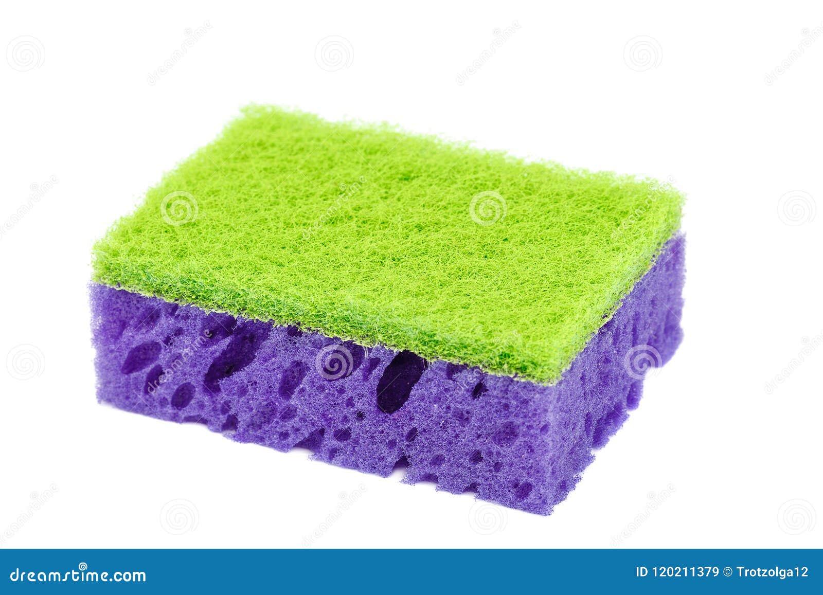 Kitchen Sponges Isolated on a White Background Stock Image - Image of ...