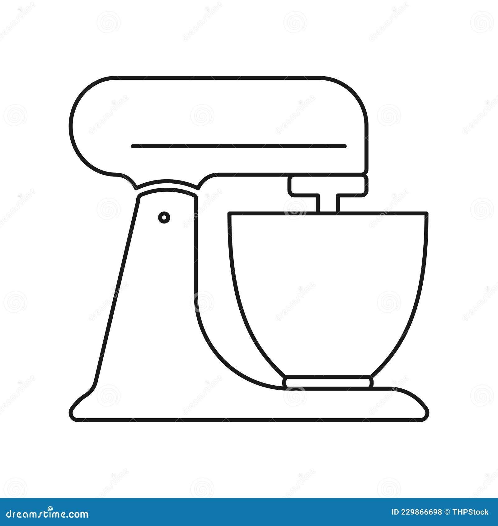 Kitchen Stand Mixer Vector stock vector. Illustration of design - 229866698