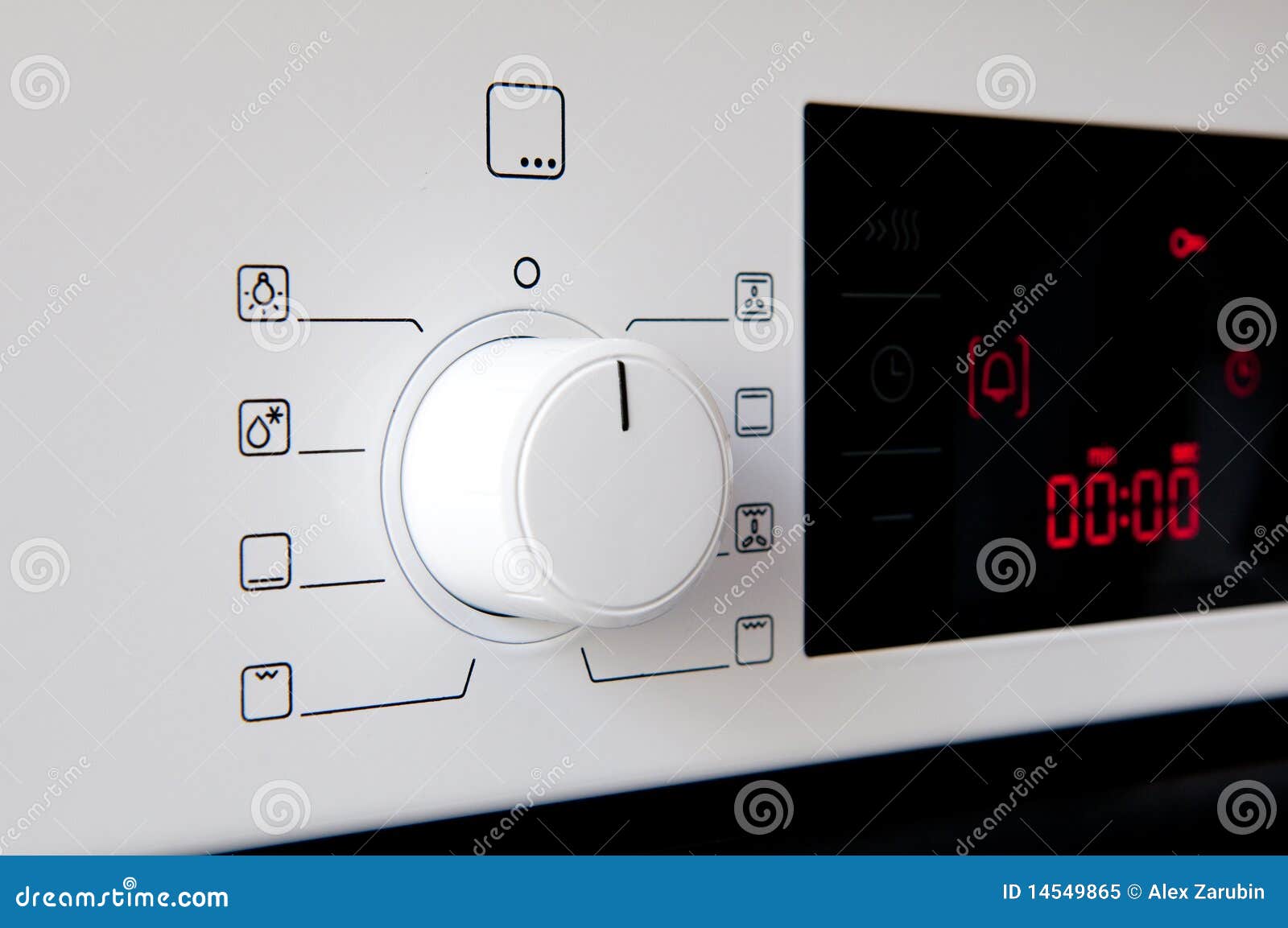 Kitchen stove control pane stock image. Image of display - 14549865
