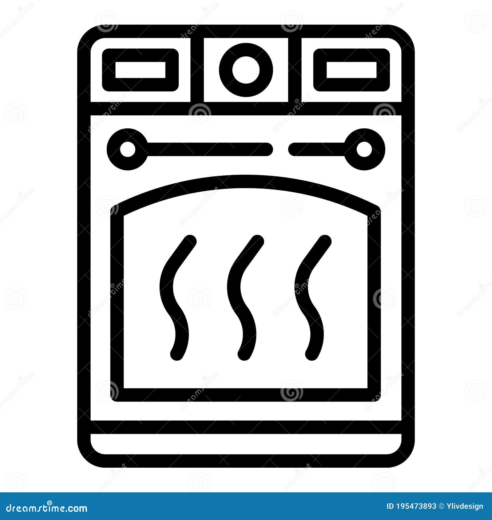 Kitchen Stove Gas Icon, Outline Style Stock Vector - Illustration of ...