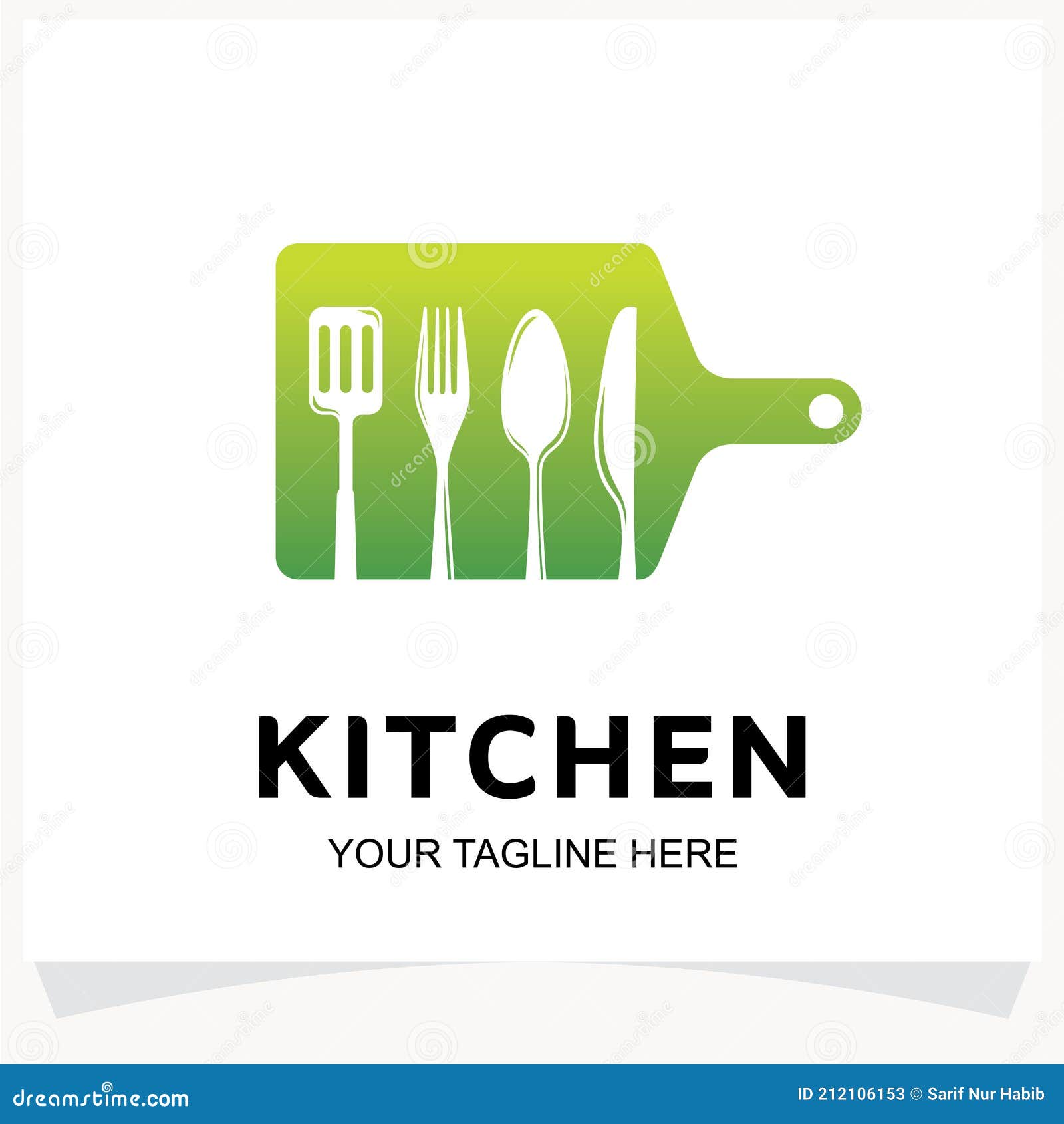 Kitchen Studio Logo Design Template Inspiration Stock Vector ...