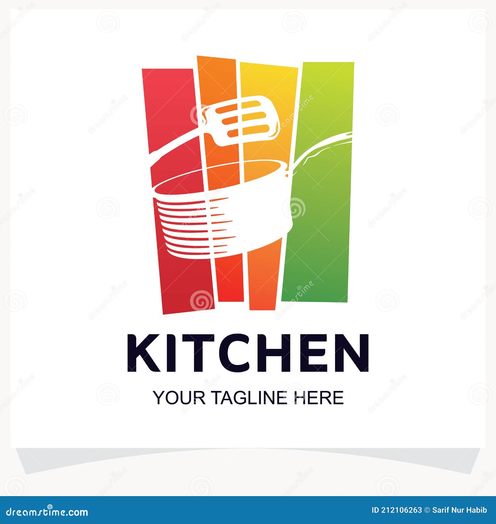 Kitchen Studio Logo Design Template Inspiration Stock Vector ...