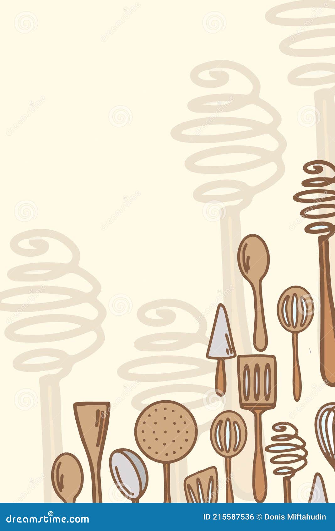 Kitchen Stuff Background Vector Stock Vector - Illustration of ...