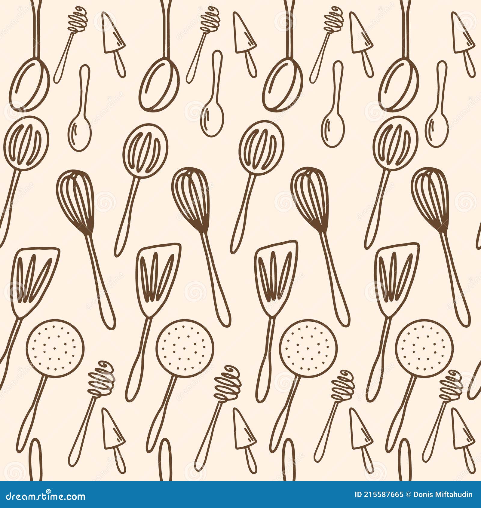 Kitchen Stuff Pattern Vector Stock Vector - Illustration of knife ...