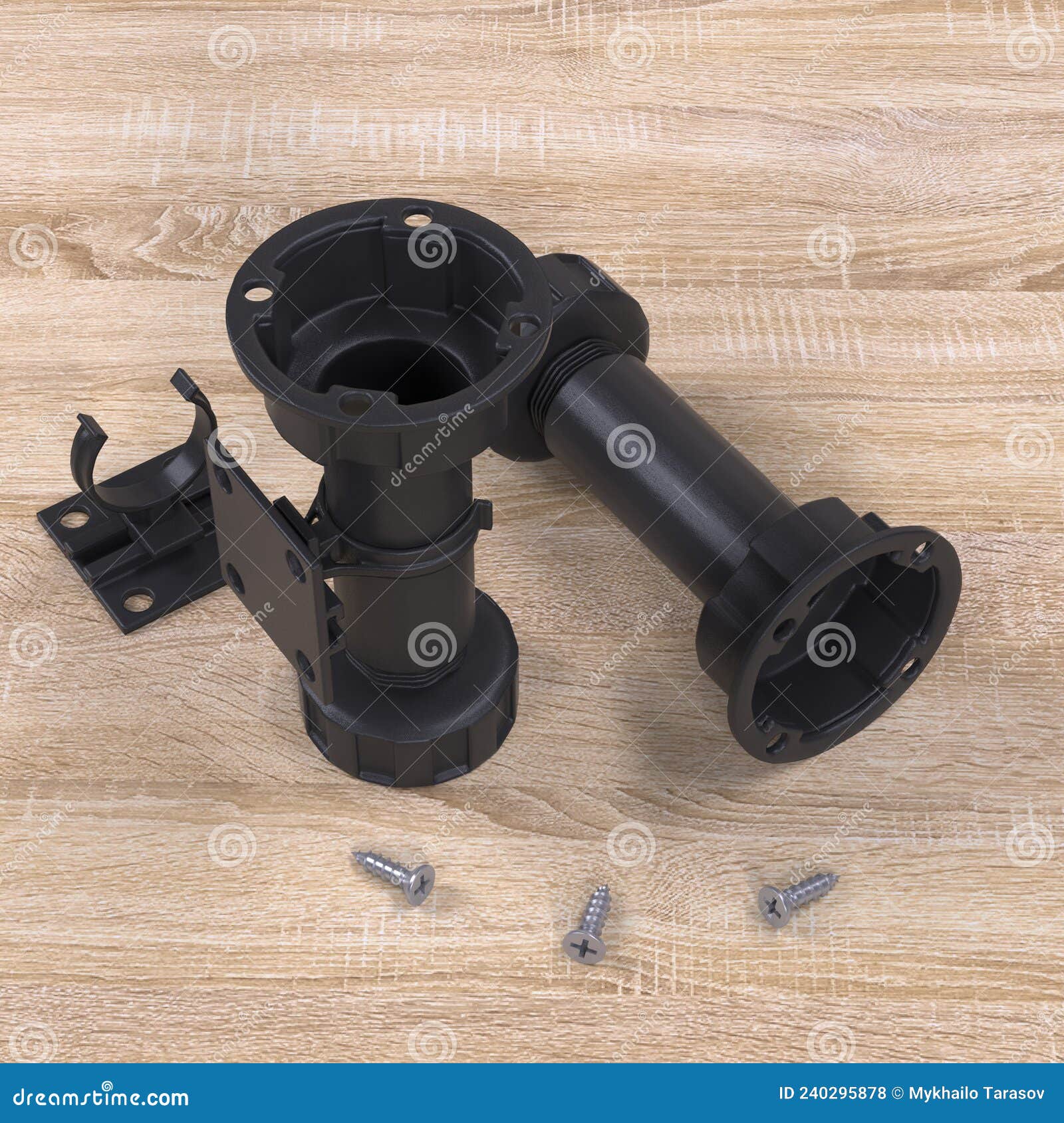 Kitchen Support Foot for Adjusting the Plinth 100 Mm Stock Photo ...