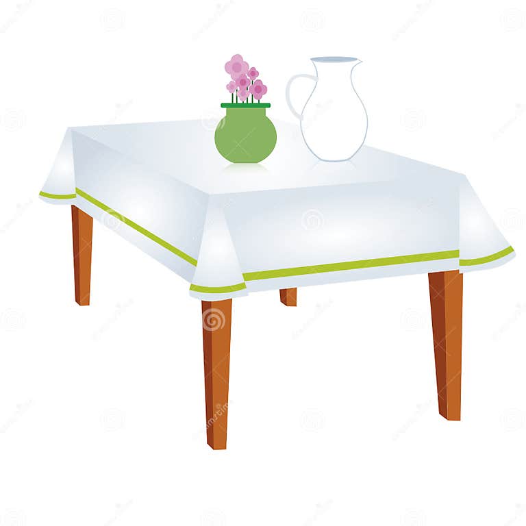 Kitchen Table stock illustration. Illustration of design - 44537721