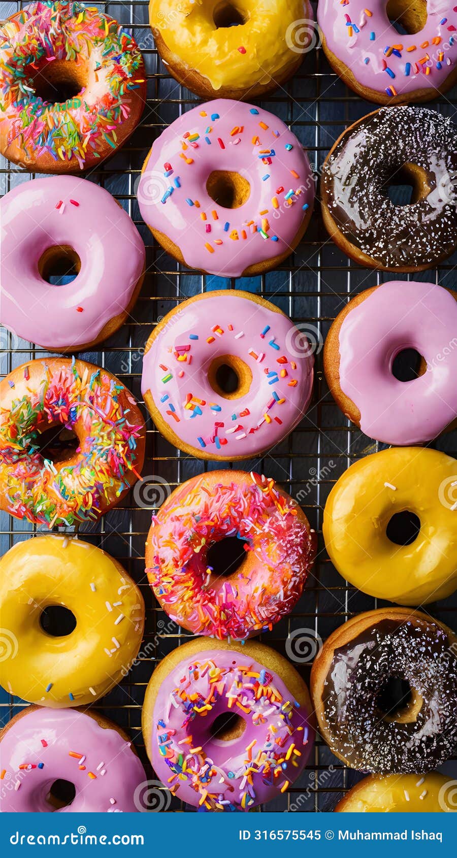 Kitchen Table Donuts, a Delightful Pastry Display Stock Illustration ...
