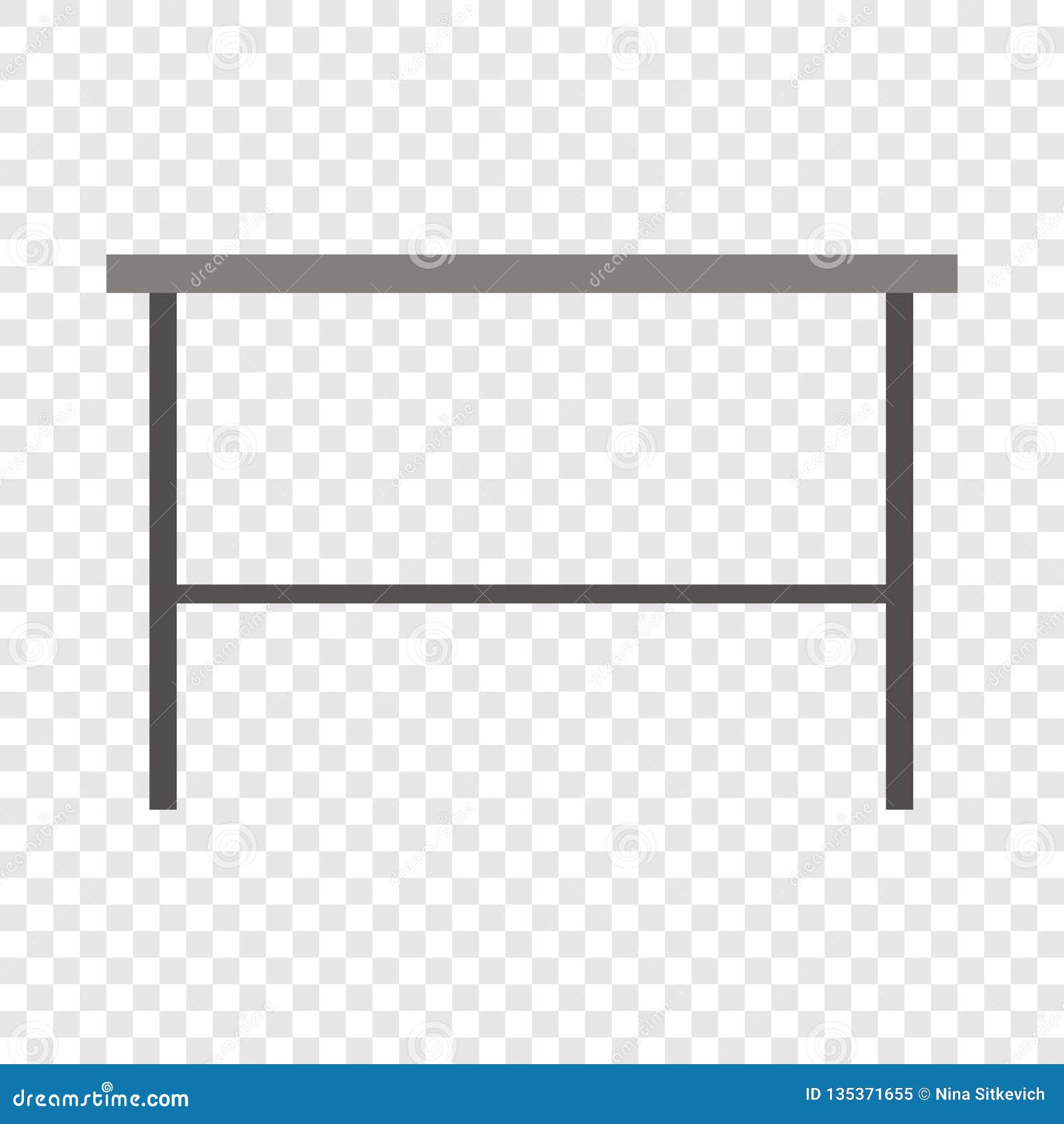 Kitchen Table Icon, Flat Style Stock Vector - Illustration of ...