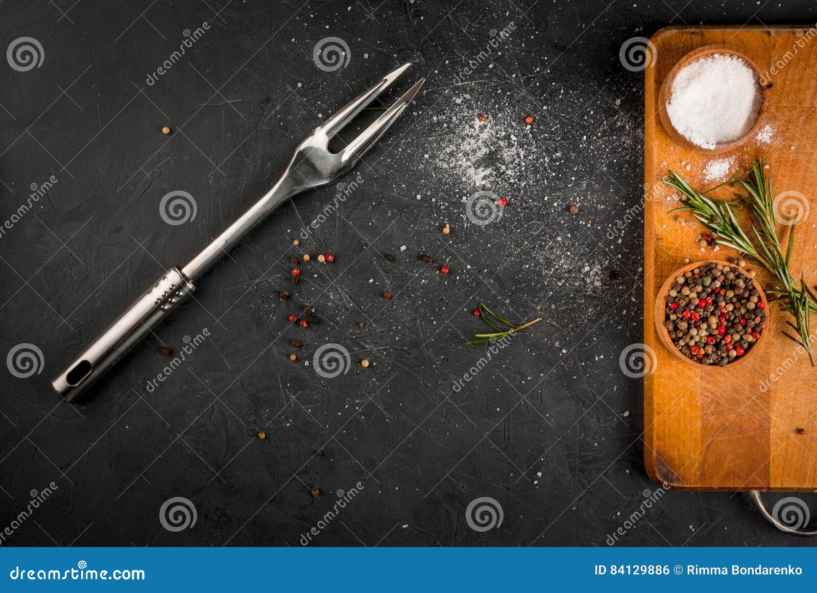 Kitchen Table, Prepared for Cooking Meat Stock Photo - Image of chopped ...