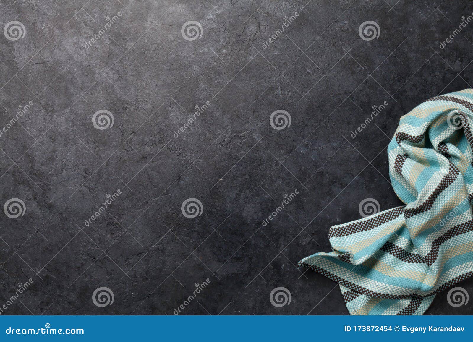 Kitchen Table with Tablecloth Stock Photo - Image of empty, rustic ...