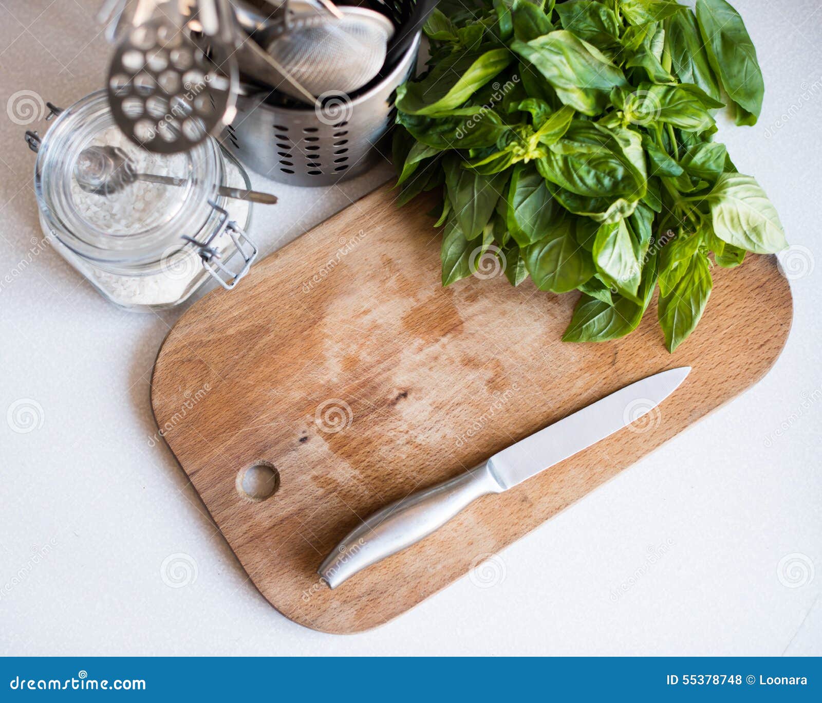 Kitchen table top view stock photo. Image of domestic - 55378748