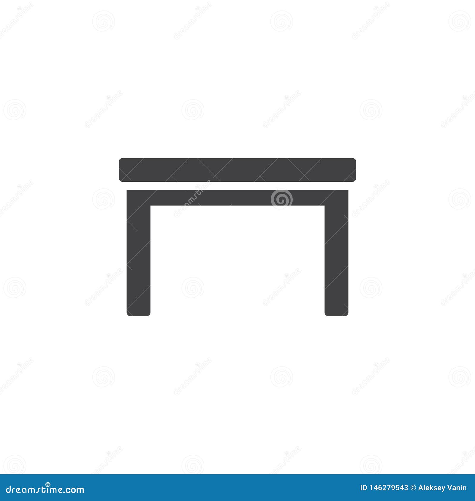 Kitchen table vector icon stock vector. Illustration of table - 146279543