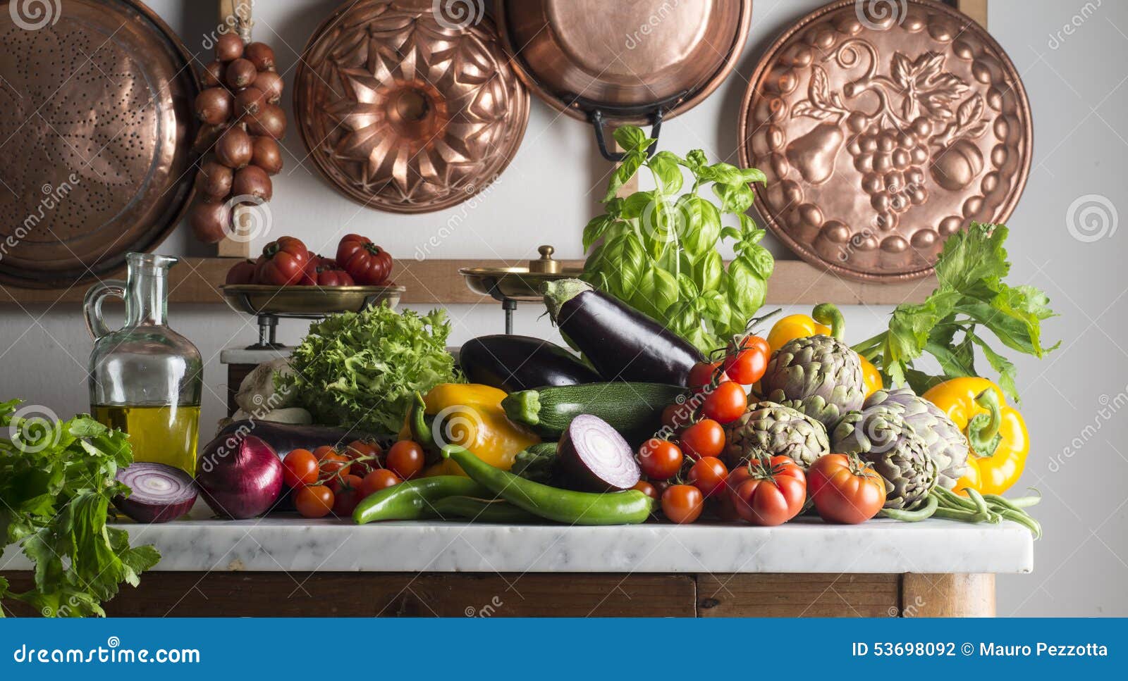 Kitchen table stock photo. Image of food, lettuce, fresh - 53698092