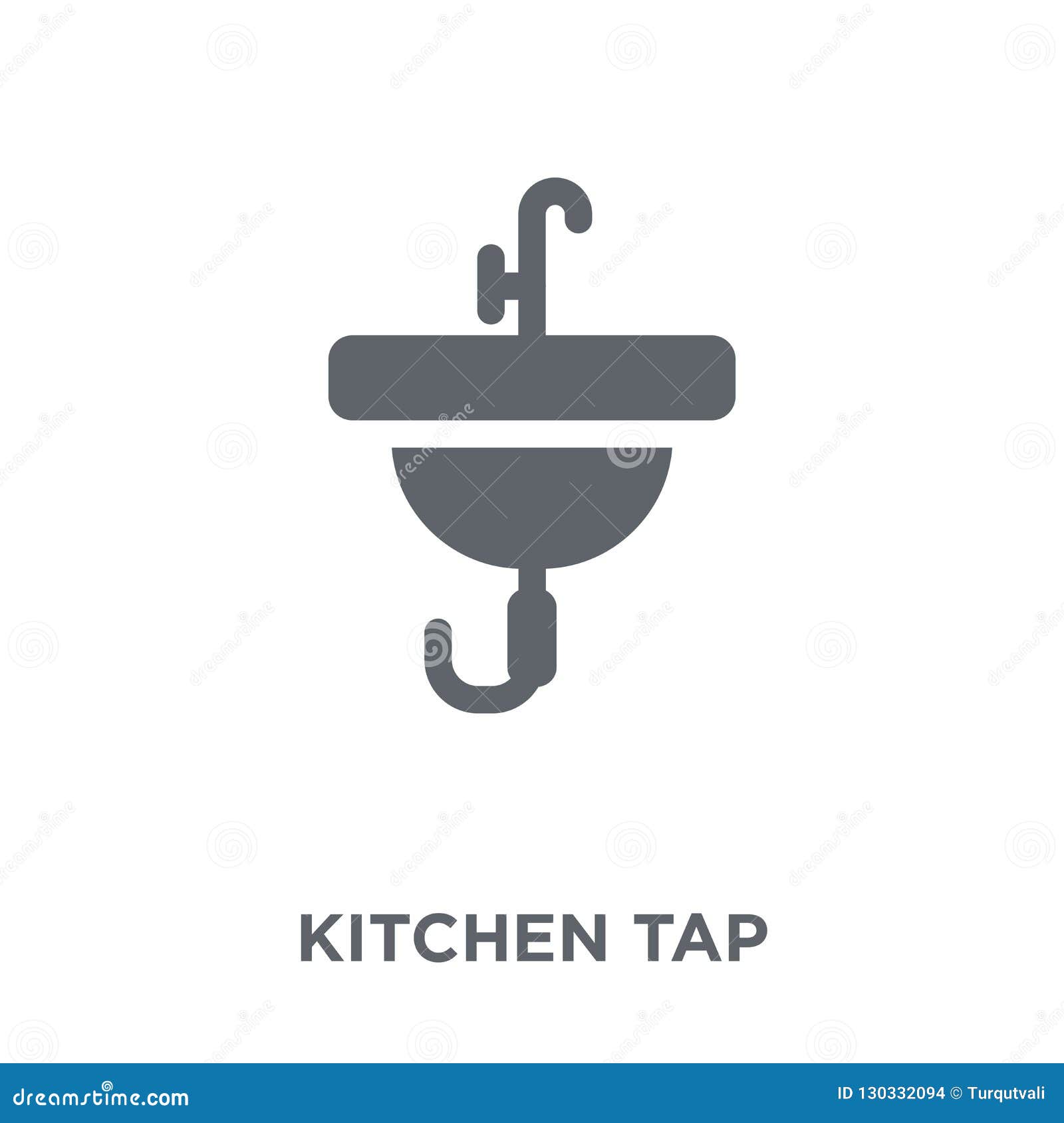 Kitchen Tap Icon from Kitchen Collection. Stock Vector - Illustration ...