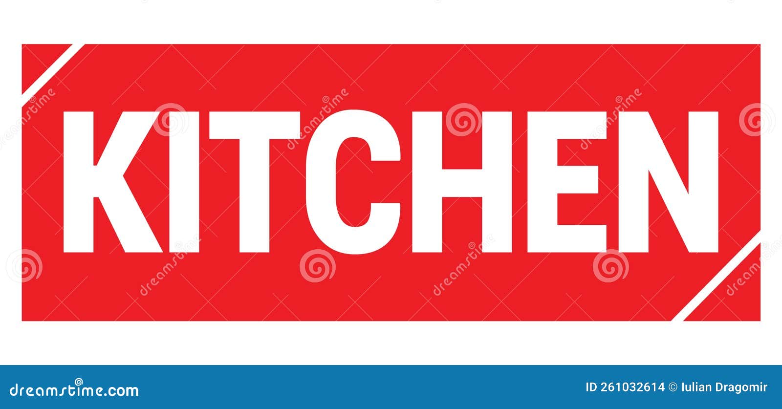 KITCHEN Text Written on Red Stamp Sign Stock Illustration ...