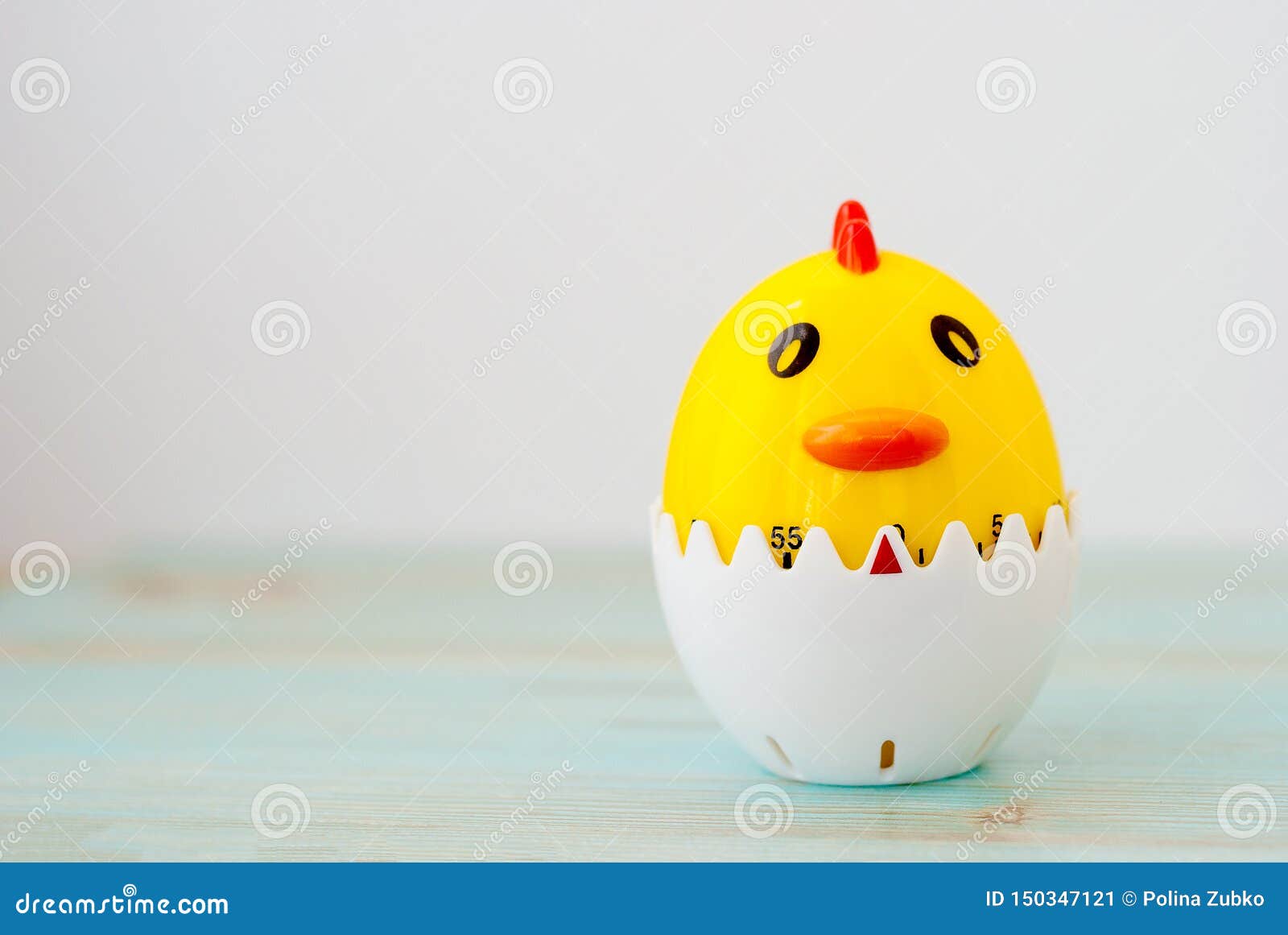 Kitchen Timer Rooster Shaped on Wooden Background Stock Image - Image ...