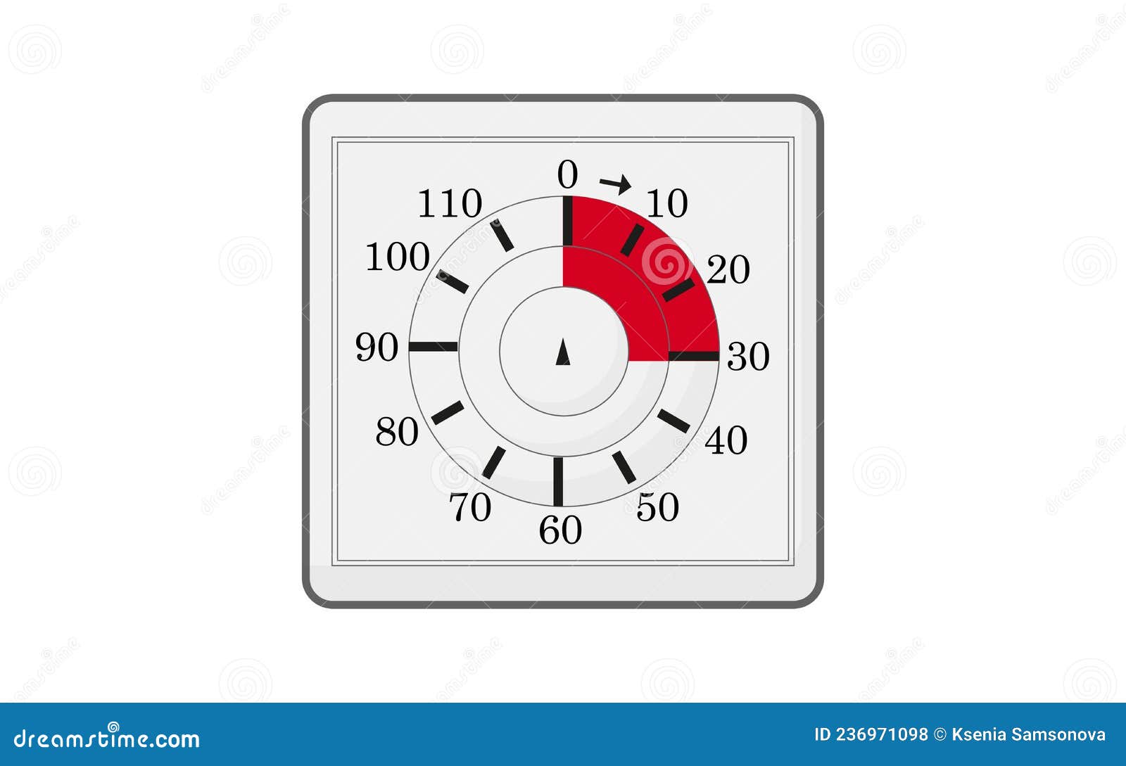 Kitchen Timer Cartoon Icon.stopwatch Oven. Isolated Cartoon of a ...