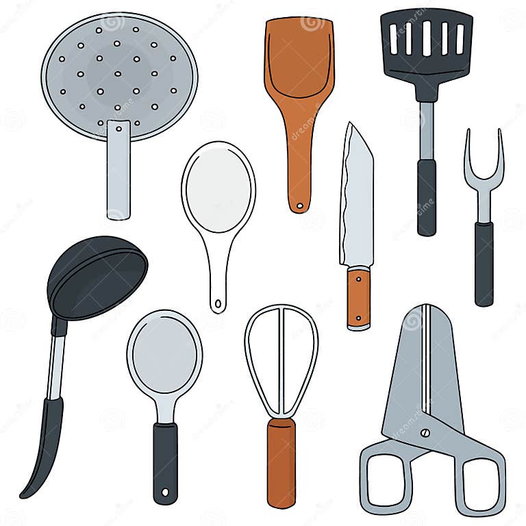 Kitchen tool stock vector. Illustration of colander, draw - 75336797