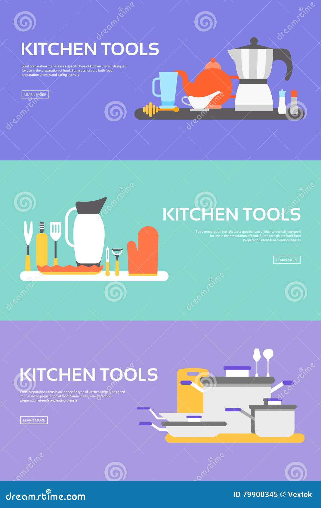 Kitchen tools collection stock vector. Illustration of equipment - 79900345