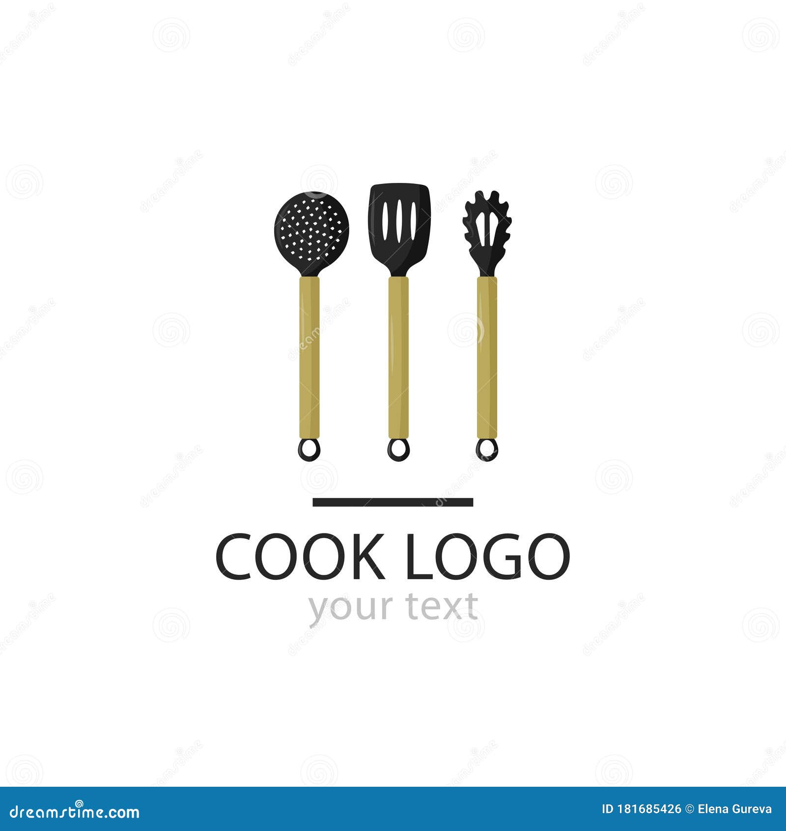 Kitchen Tools And Cooking Utensils Icon Spatula And Skimmer Vector