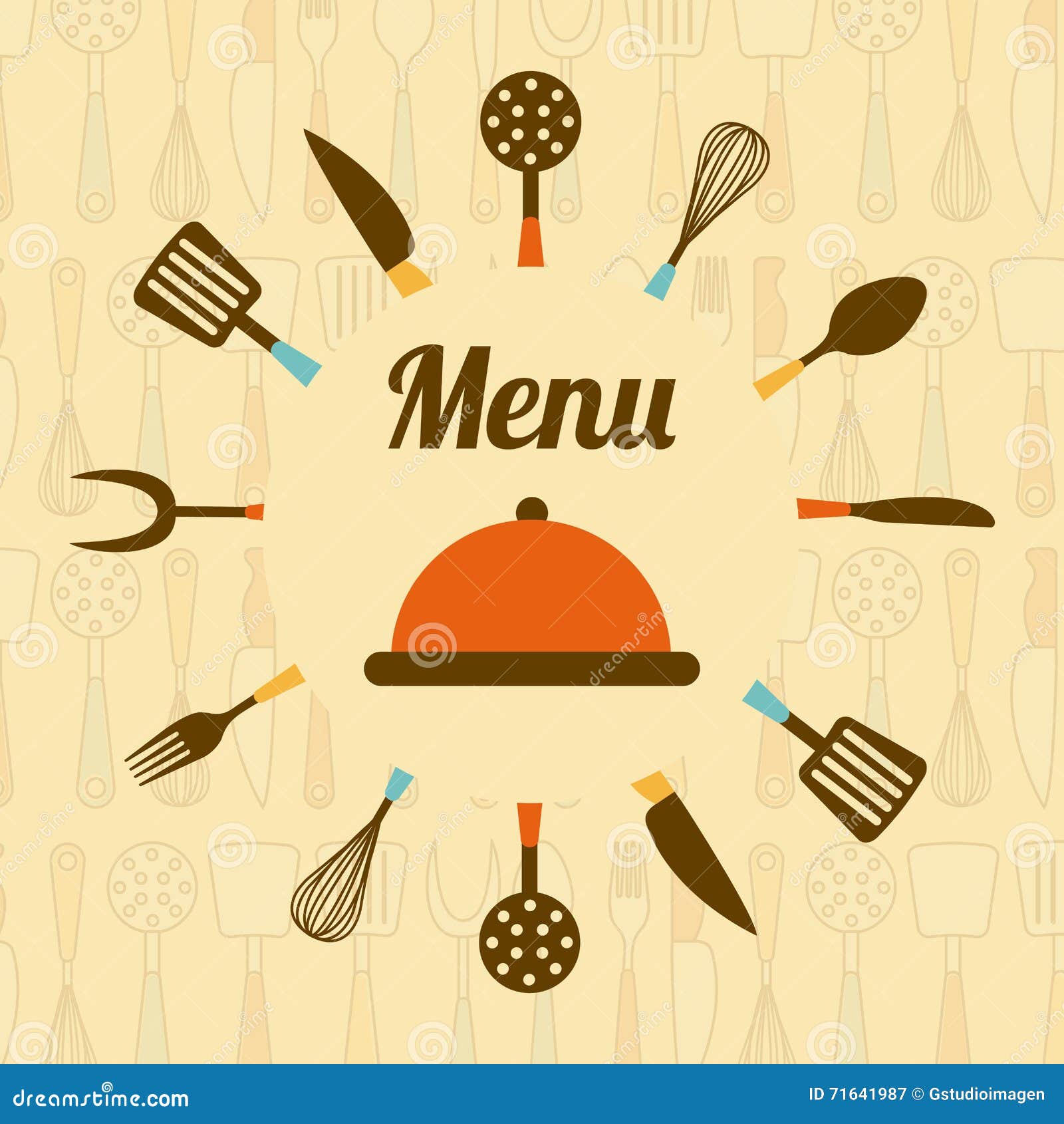 Kitchen tools design stock image. Image of cook, flat - 71641987