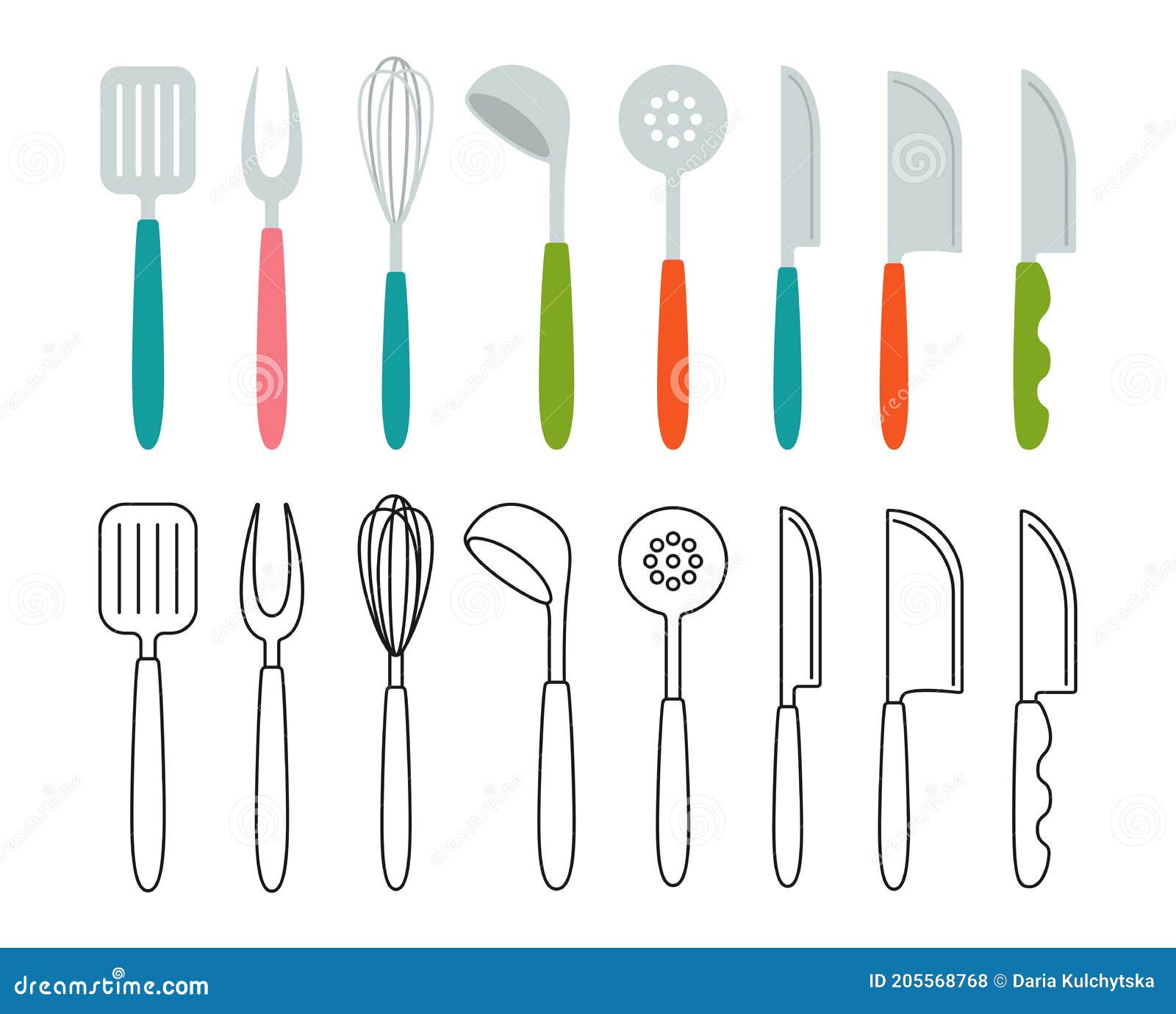 Utensils Cartoon Illustration | CartoonDealer.com #40694274