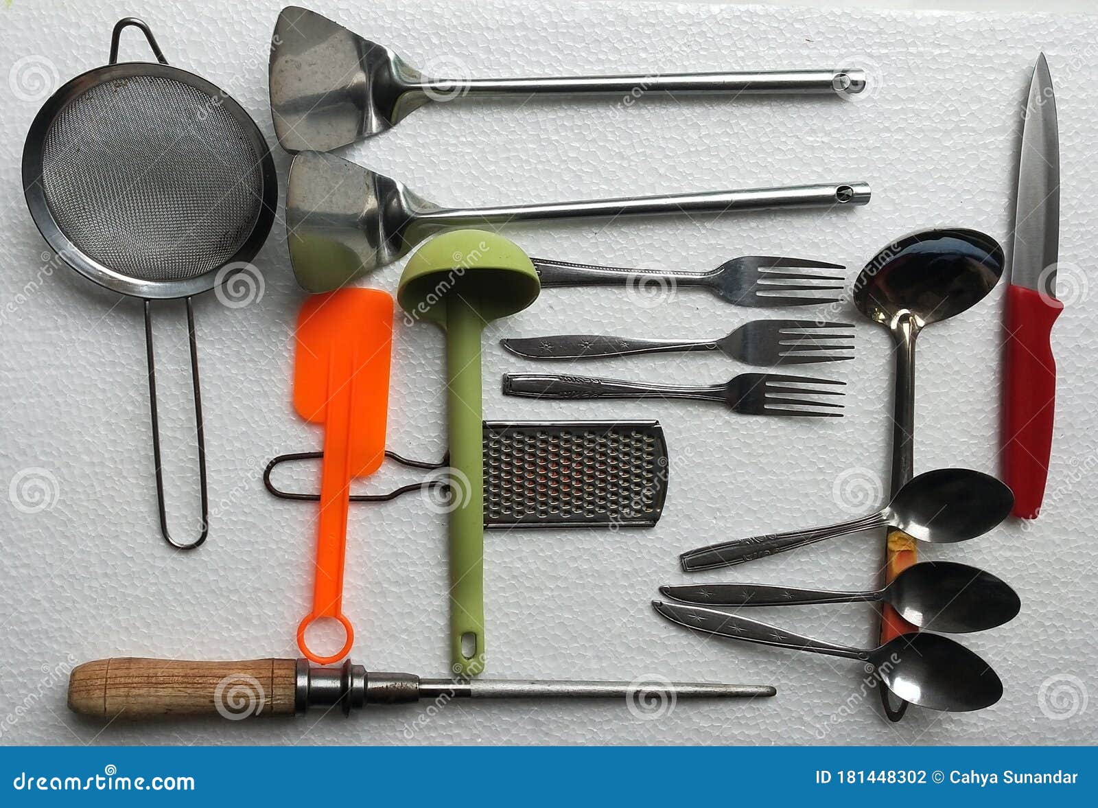 Kitchen Tools for Litle House Stock Photo - Image of font, machine ...