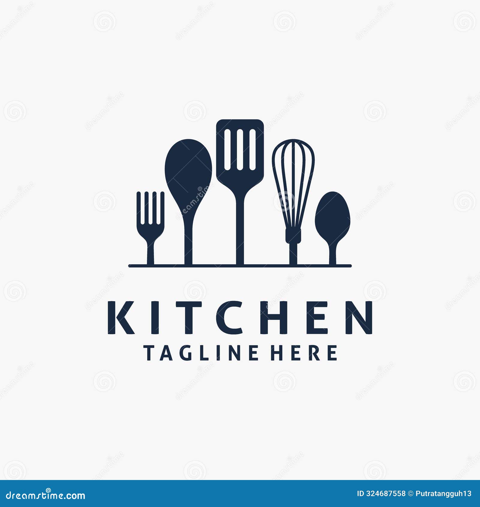 Kitchen tools logo design stock illustration. Illustration of tool ...