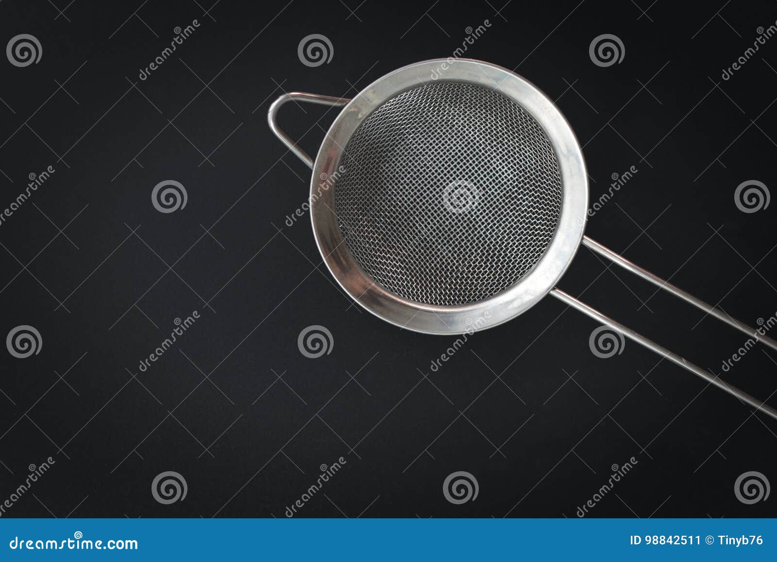 Kitchen Tools Sieve Flour or Sugar Filter Top View Stock Image - Image ...