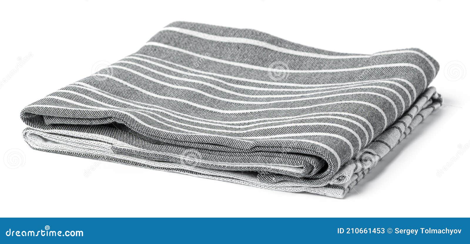 Kitchen Towel Isolated on White Background, Close Up Stock Image ...