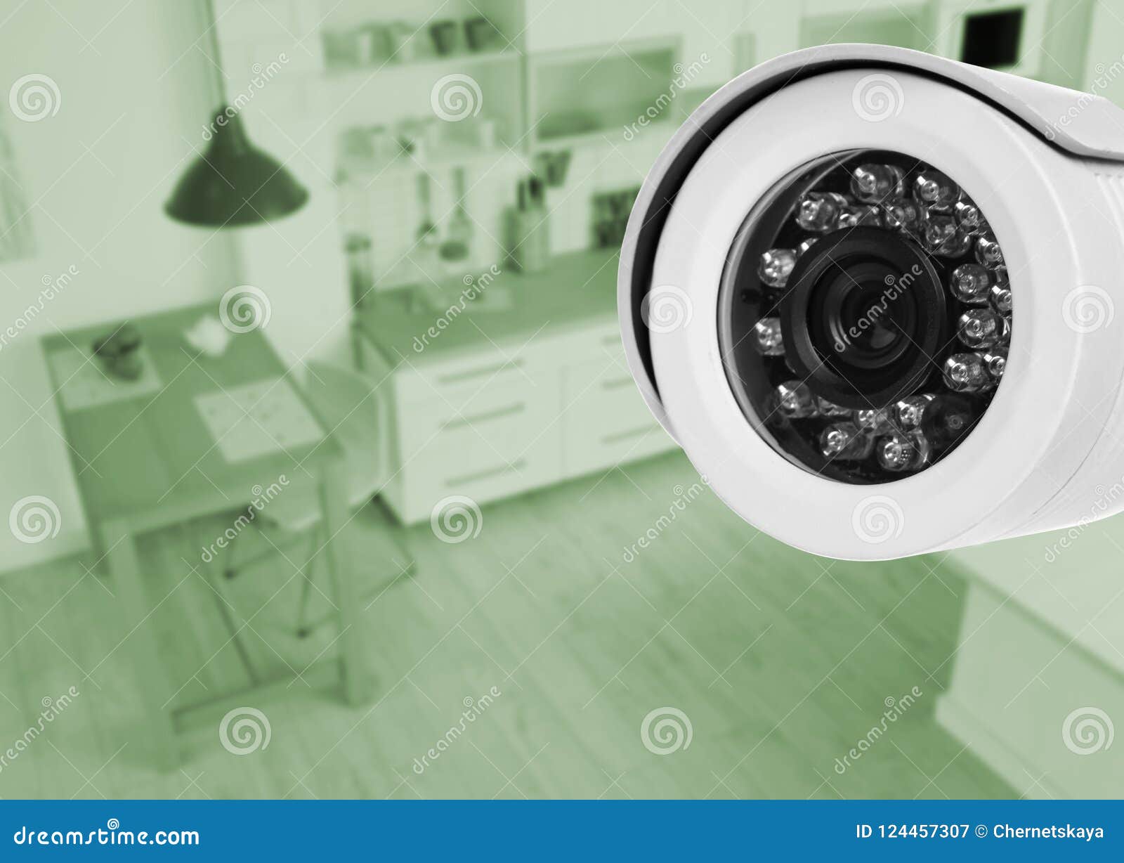 Kitchen Under CCTV Camera Surveillance Stock Image - Image of cctv ...