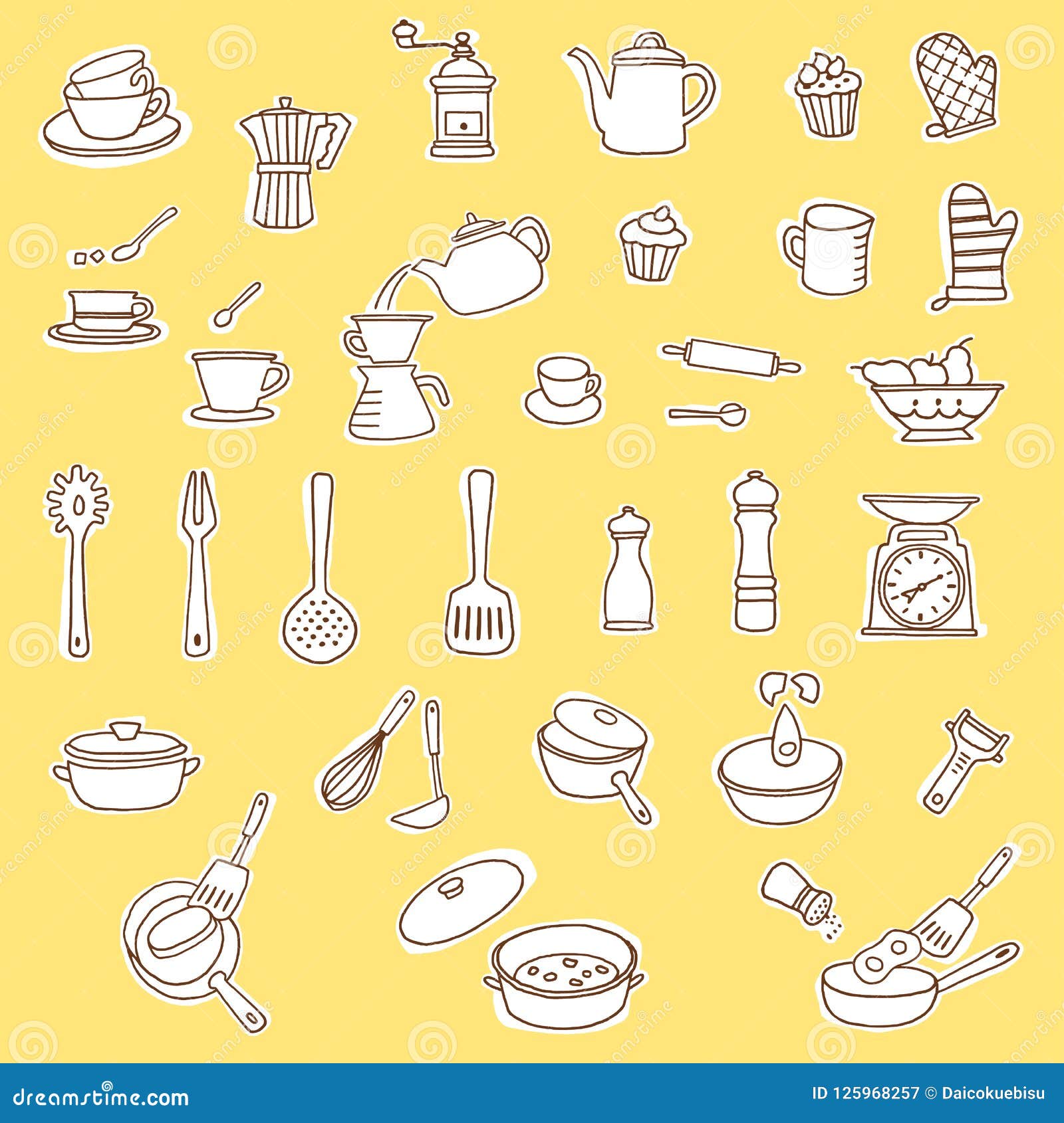 Kitchen Utensil Comics Illustration, Stock Vector - Illustration of ...