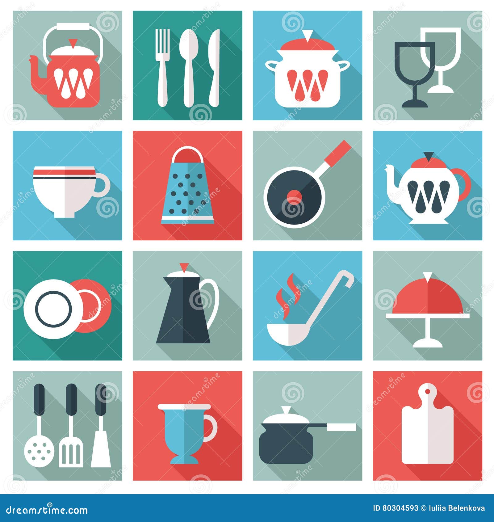 Kitchen utensil icons stock vector. Illustration of symbol - 80304593