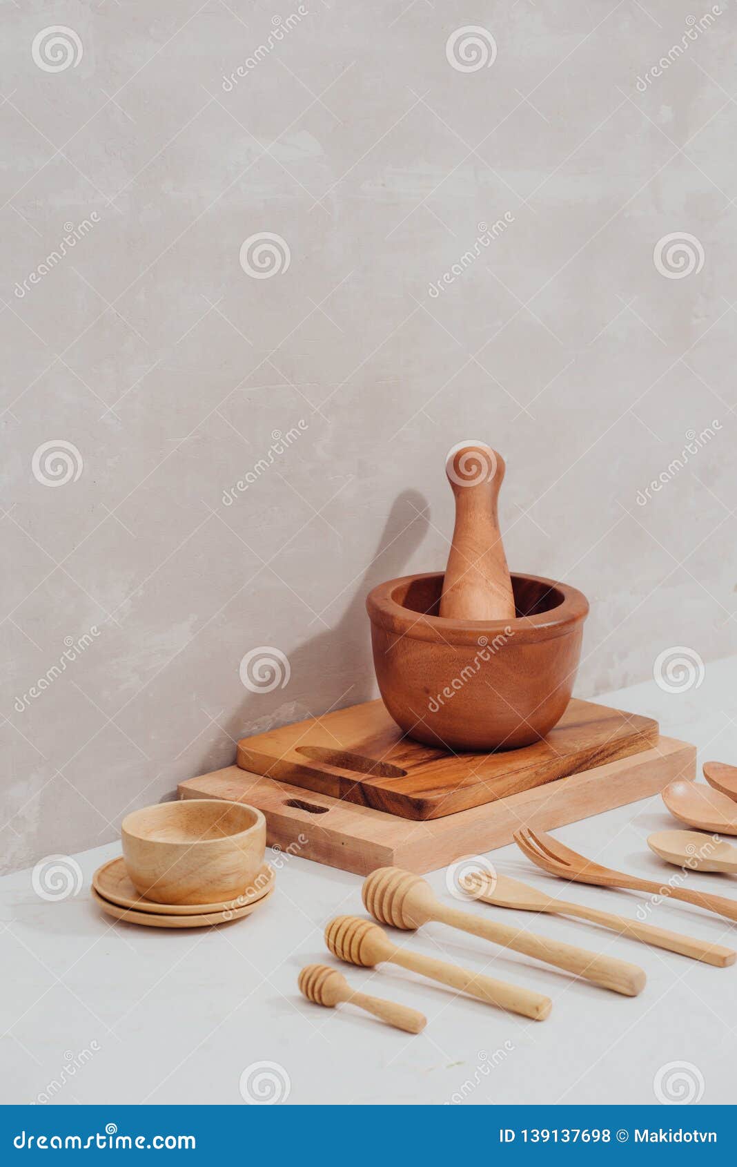 Kitchen Utensils Background with a Blank Space for a Text, Home Kitchen ...
