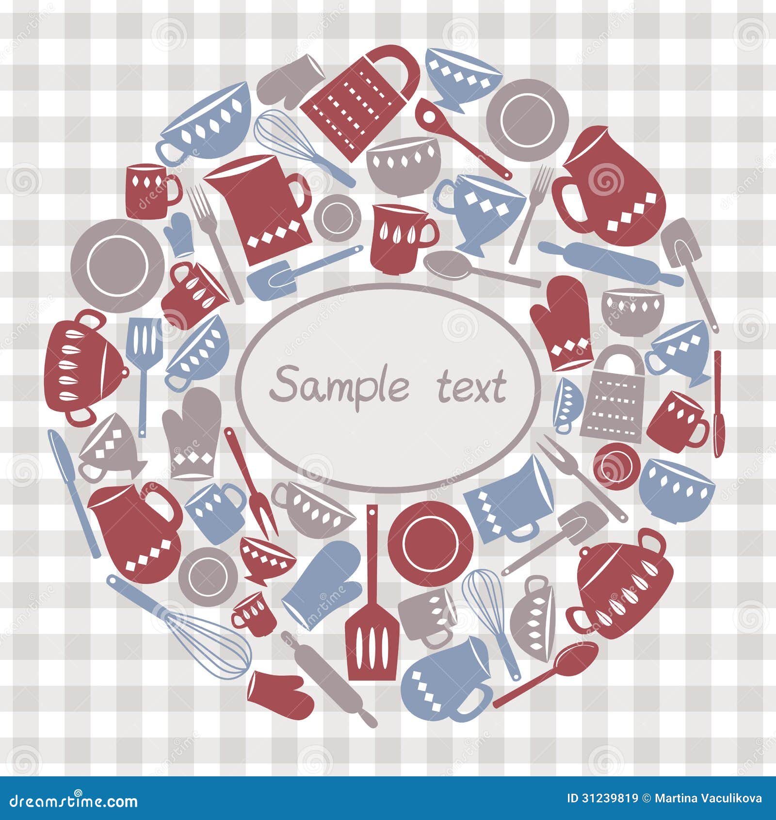 Kitchen utensils circle stock vector. Illustration of kitchenware ...