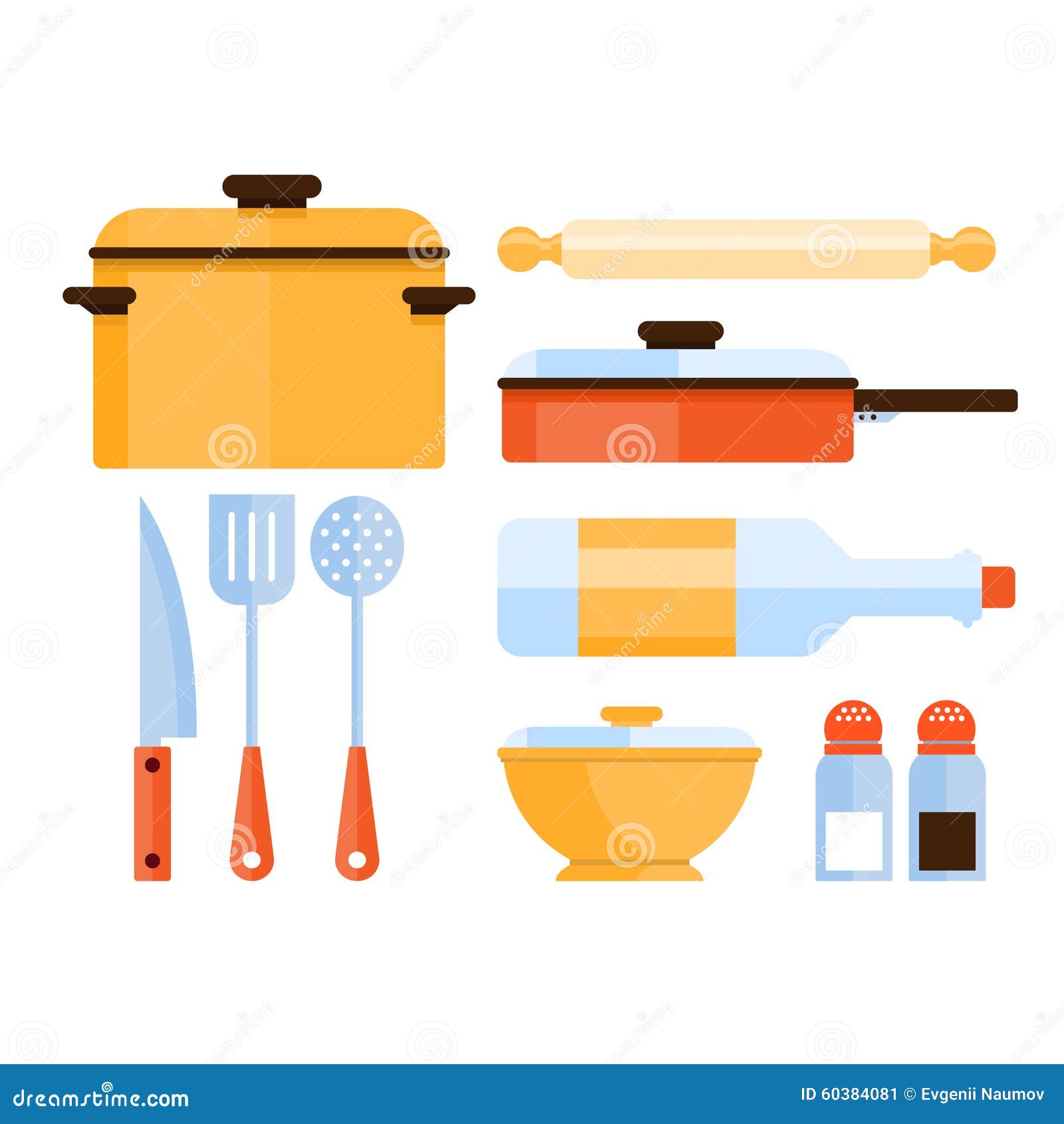 Kitchen Utensils Collection. Vector Illustration Stock Vector ...