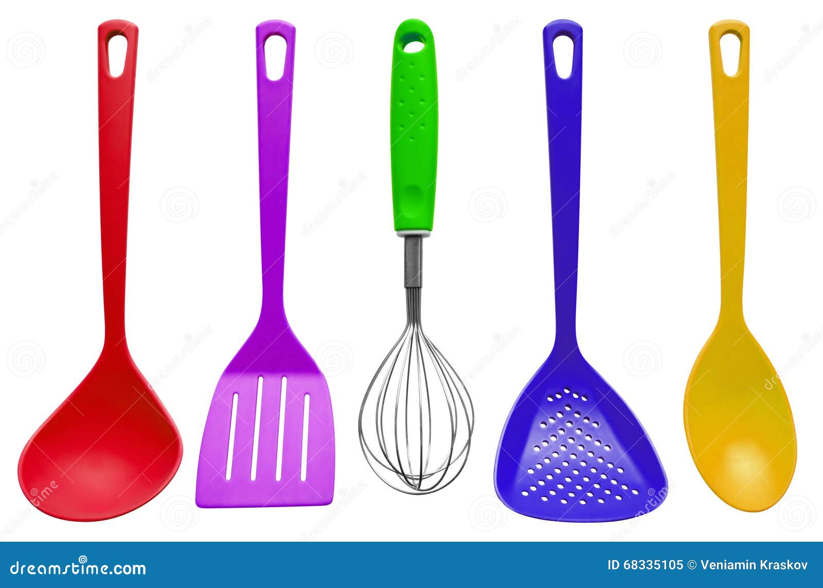 Kitchen Utensils - Colorful Stock Image - Image of meal, cooking: 68335105