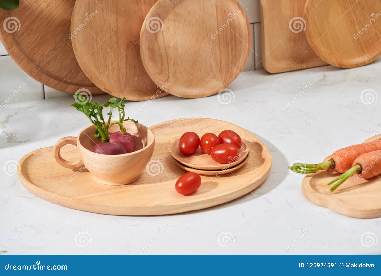 Kitchen Utensils with Fresh Vegetable and Fruit on the Table. Kitchen ...