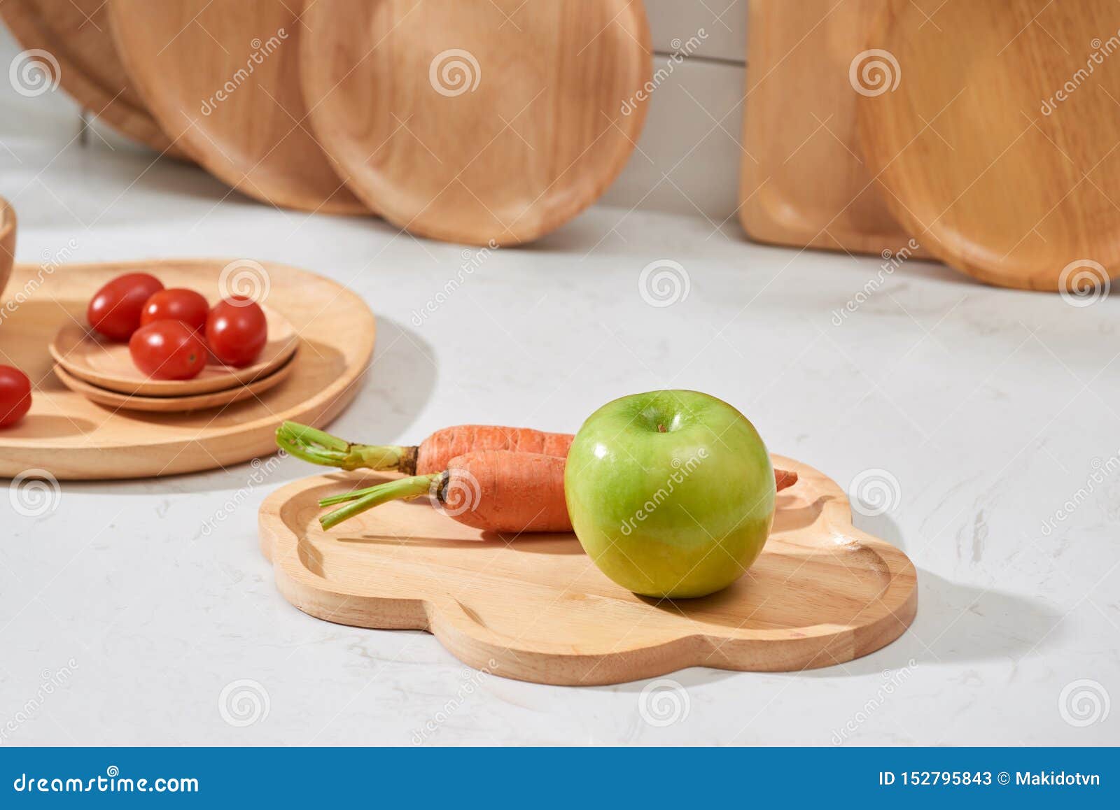 Kitchen Utensils with Fresh Vegetable and Fruit on the Table. Kitchen ...