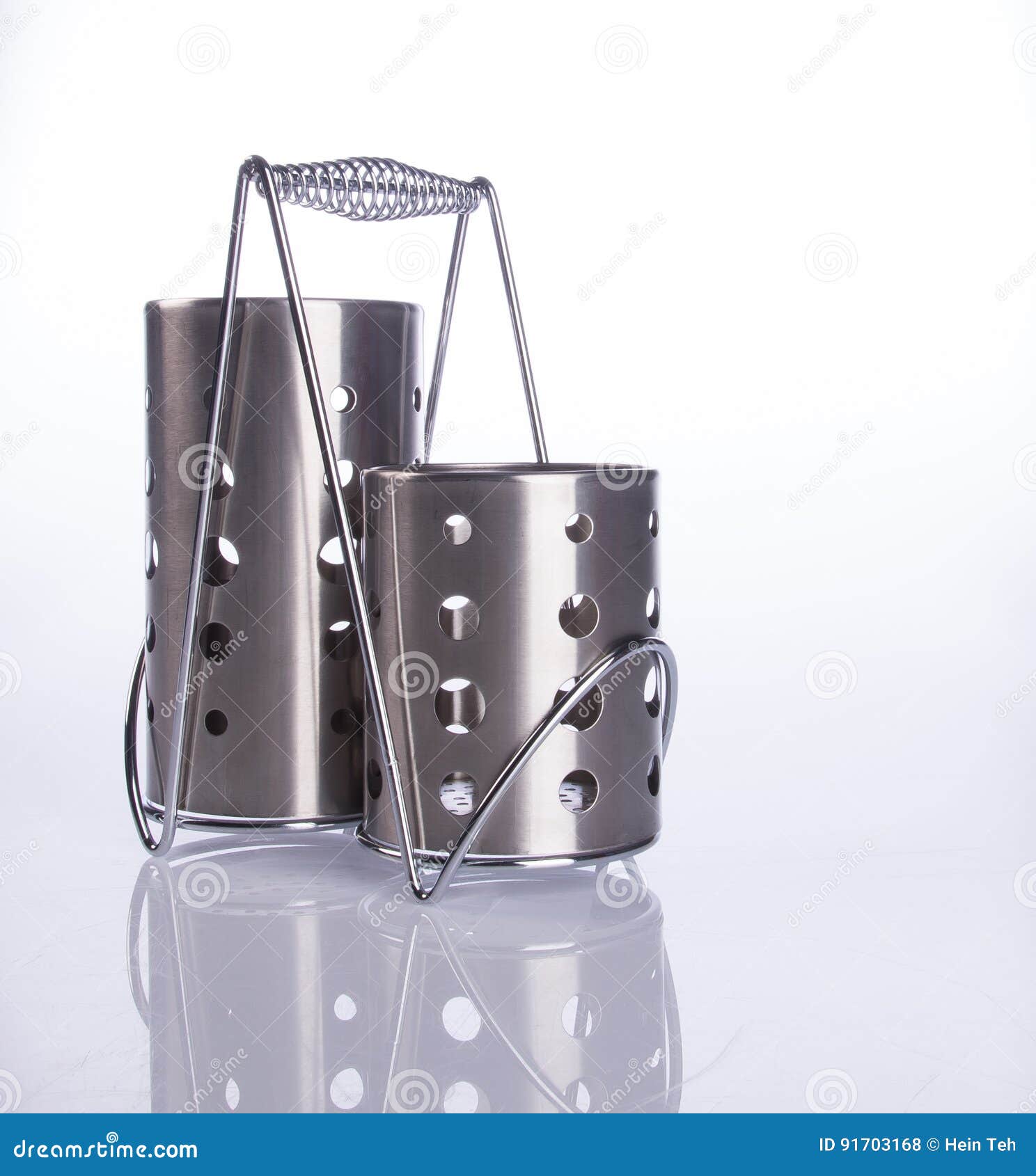 Kitchen Utensils Holder on Background. Stock Photo - Image of ...