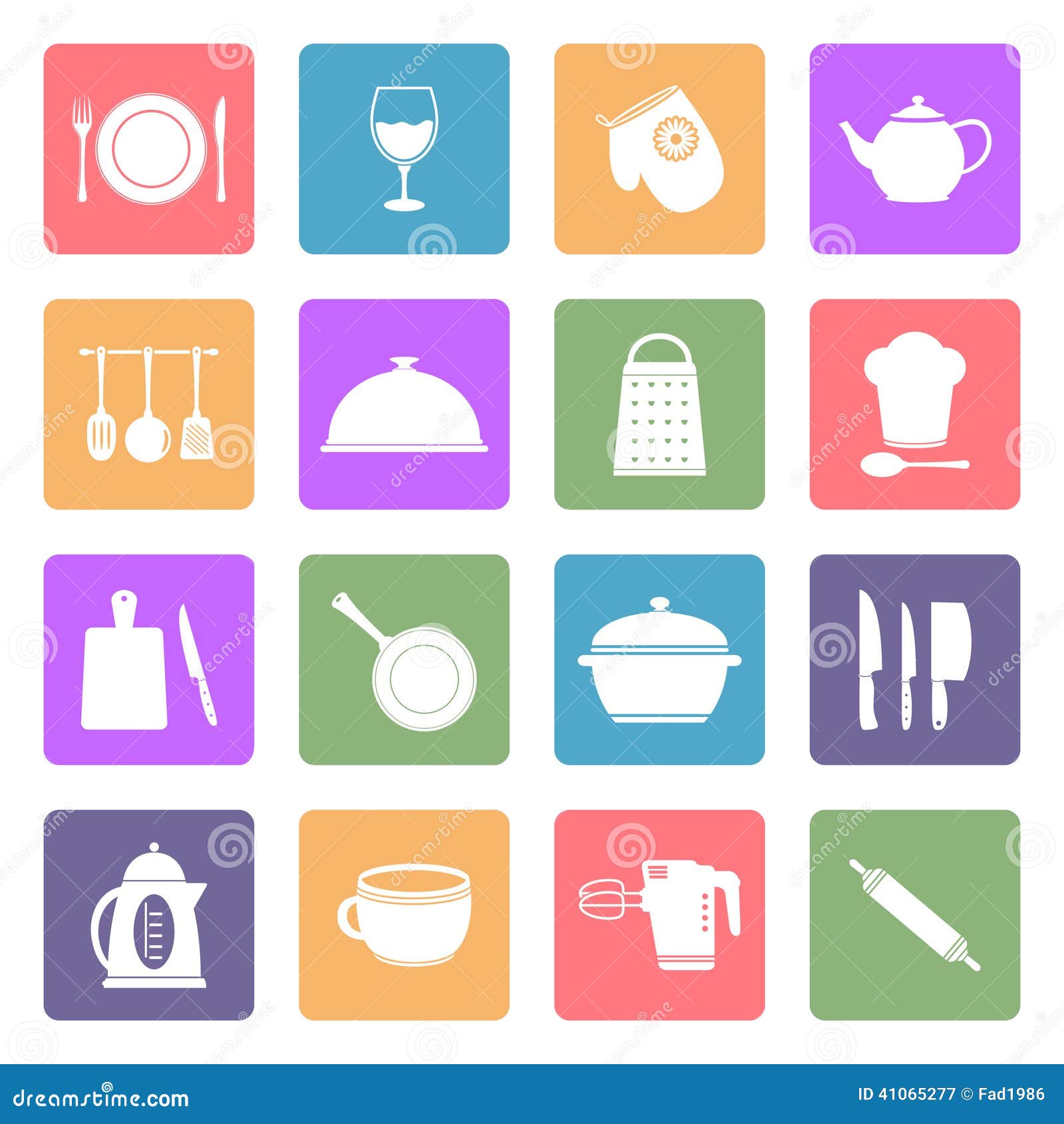 Kitchen utensils icons stock vector. Illustration of graphic - 41065277