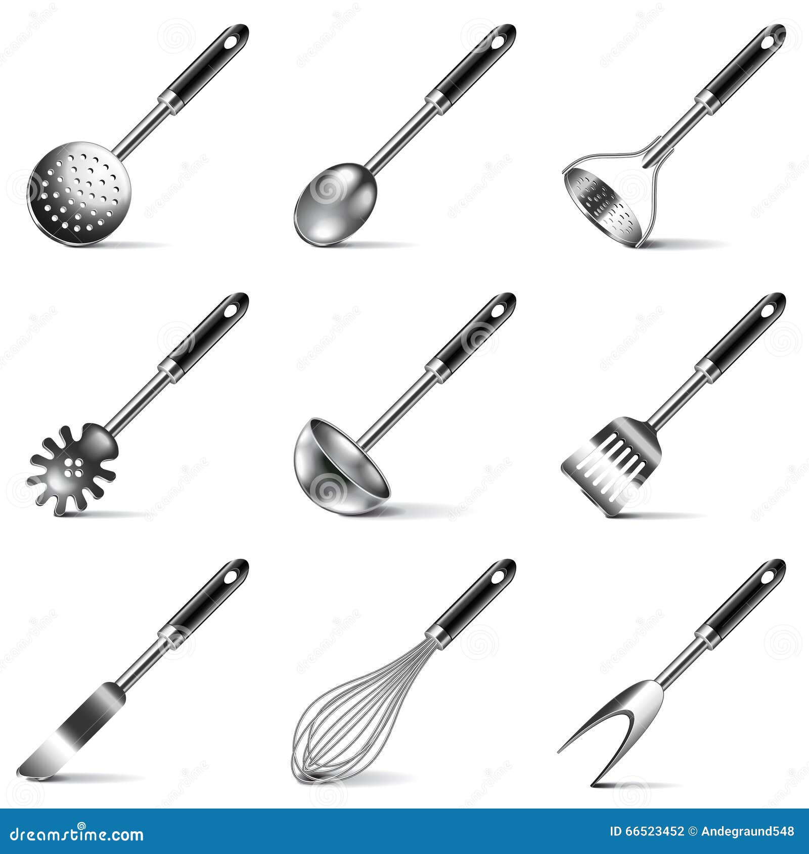 Kitchen Utensils Icons Vector Set Stock Vector - Illustration of ...